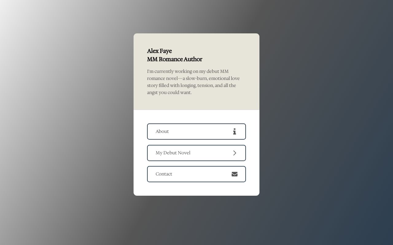 Alex Faye | MM Romance Author